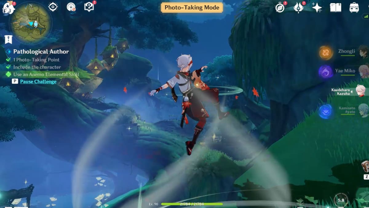 How to take all photos in the Genshin Impact Outside the Canvas, Inside ...