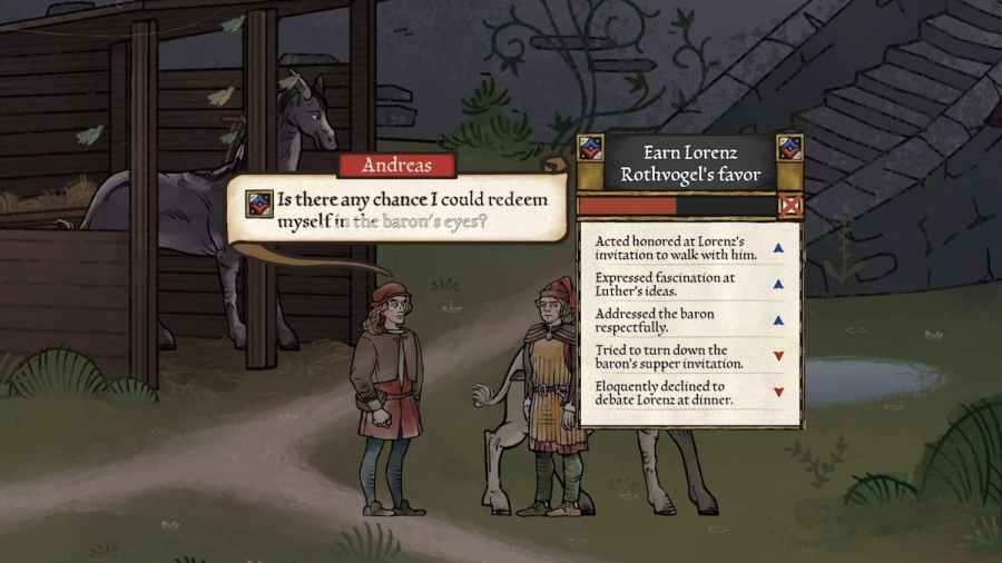 How to earn Lorenz Rothvogel's favor in Pentiment | Pro Game Guides