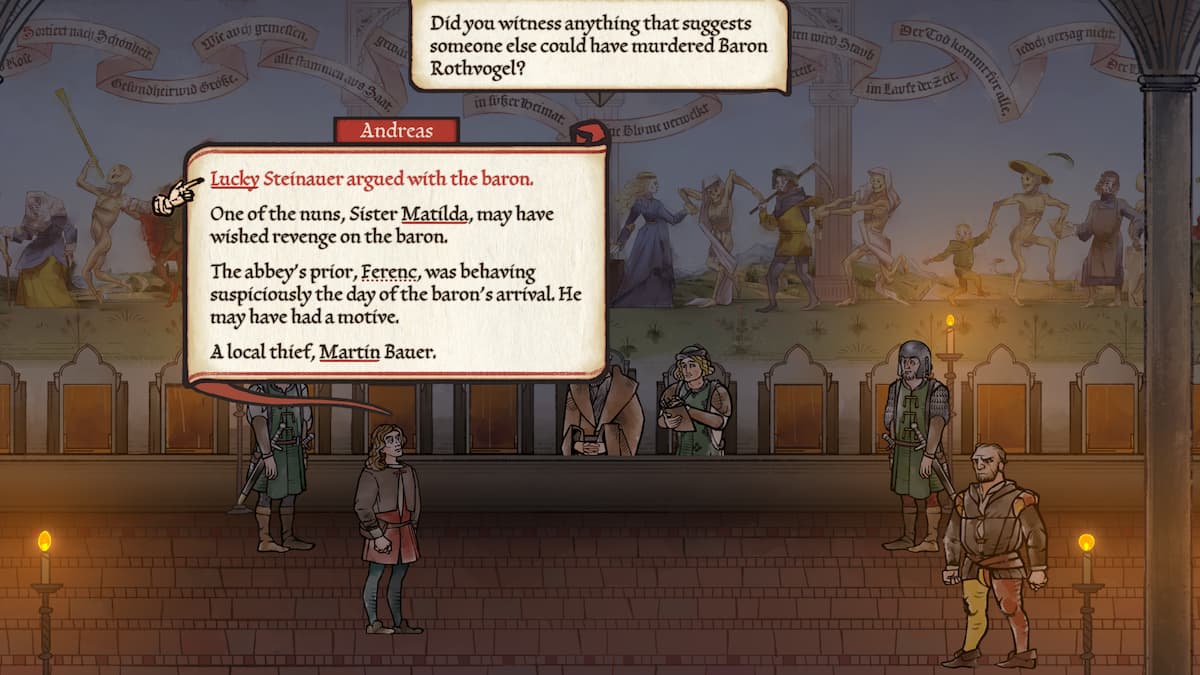 How do I suggest the killer to Jacob in Pentiment | Pro Game Guides