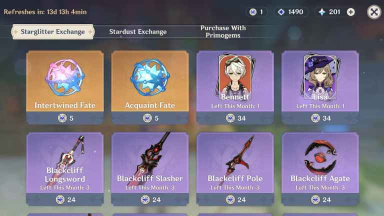 Are the Starglitter characters worth purchasing in Genshin Impact ...