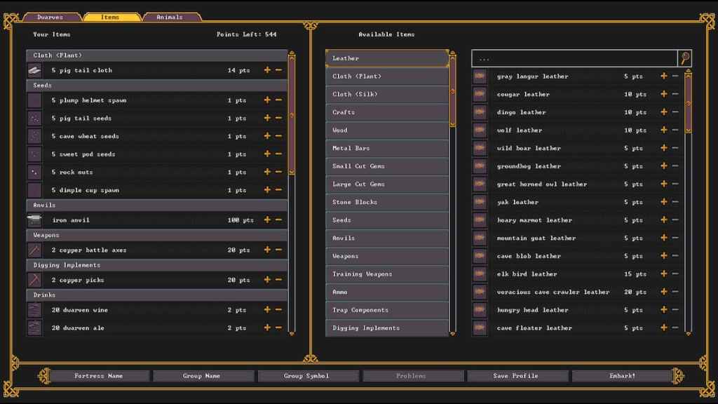 Best Dwarf Fortress dwarf embark profiles | Pro Game Guides