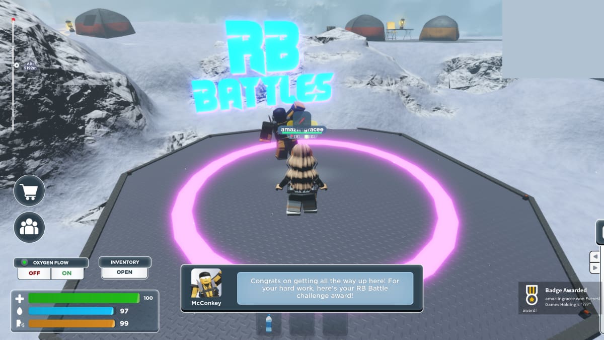 How to get the RB Battles Challenge badge in Mt. Everest Climbing Roleplay - Roblox | Pro Game ...
