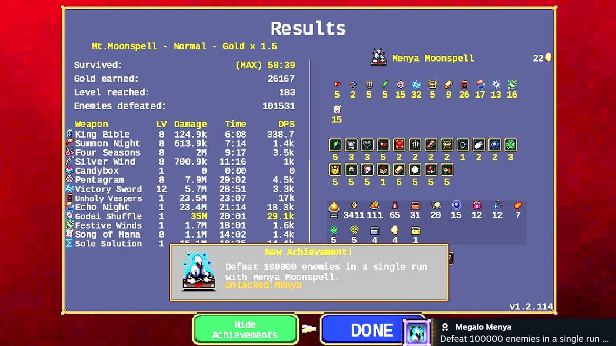 How to unlock Megalo Menya in Vampire Survivors: Legacy of the ...