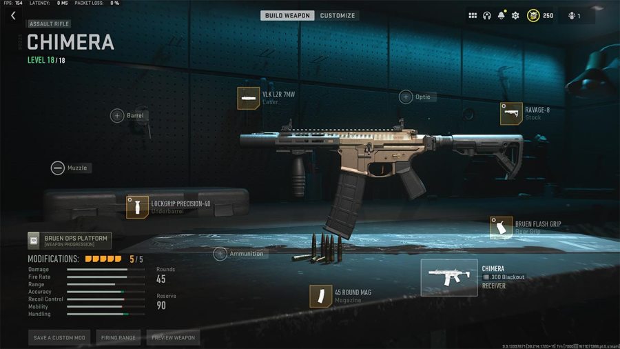Best Mw2 Chimera Loadout Attachments And Class Pro Game Guides
