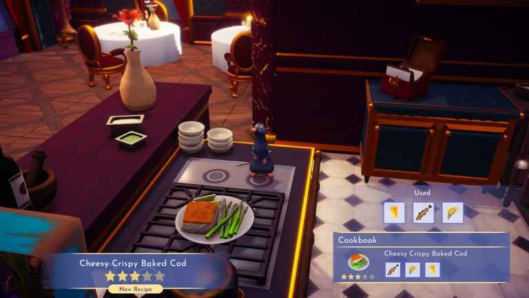 How to make Cheesy Crispy Baked Cod in Disney Dreamlight Valley | Pro ...