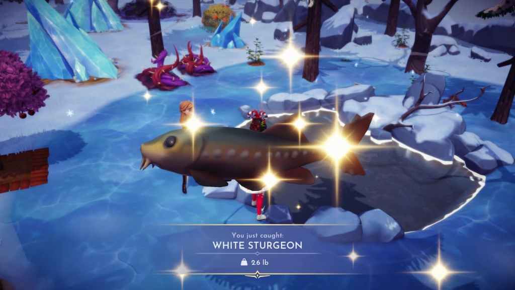 How to catch a White Sturgeon fish in Disney Dreamlight Valley | Pro ...