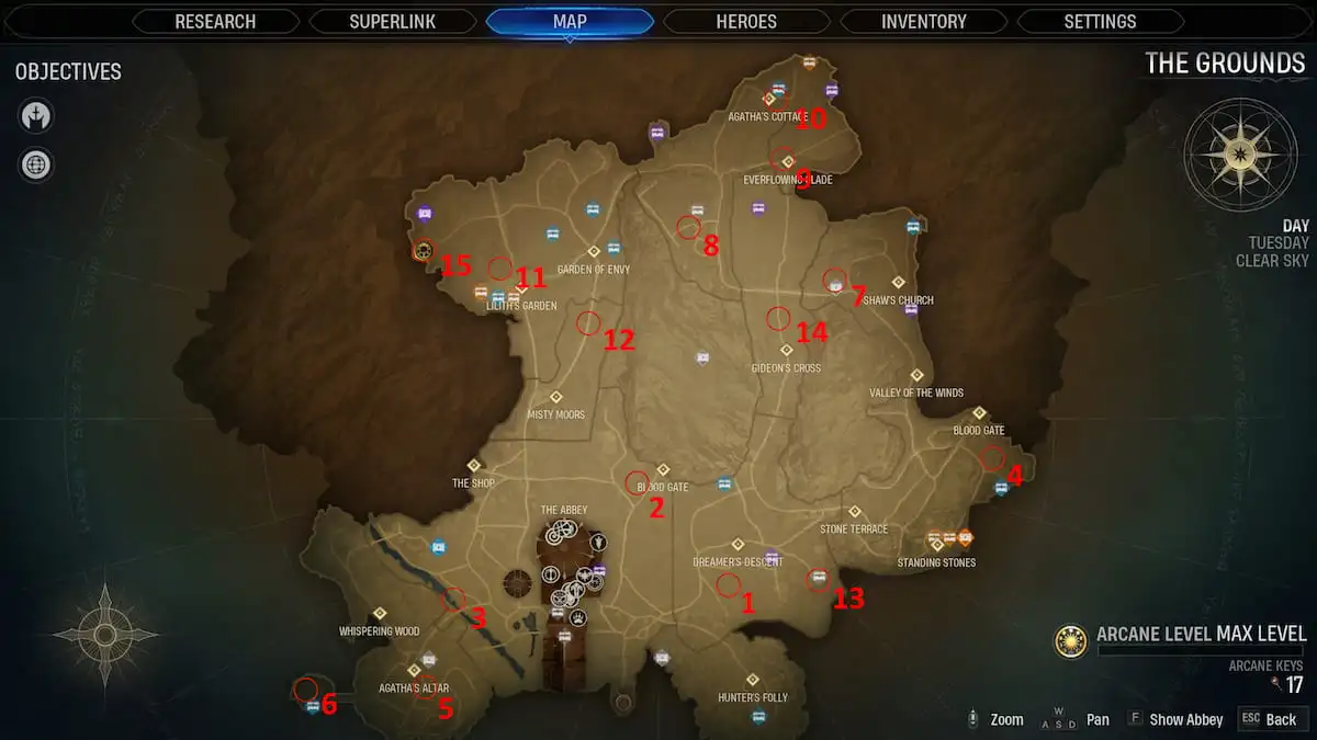 All 15 Abbey Haven Locations in Marvel's Midnight Suns | Pro Game Guides
