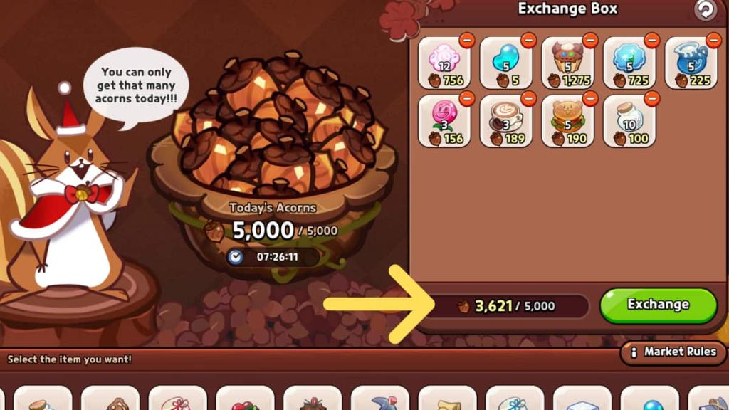 How to get Crunchy Acorns & Golden Acorns for the Cookie Run Kingdom Squirrel Shop | Pro Game Guides