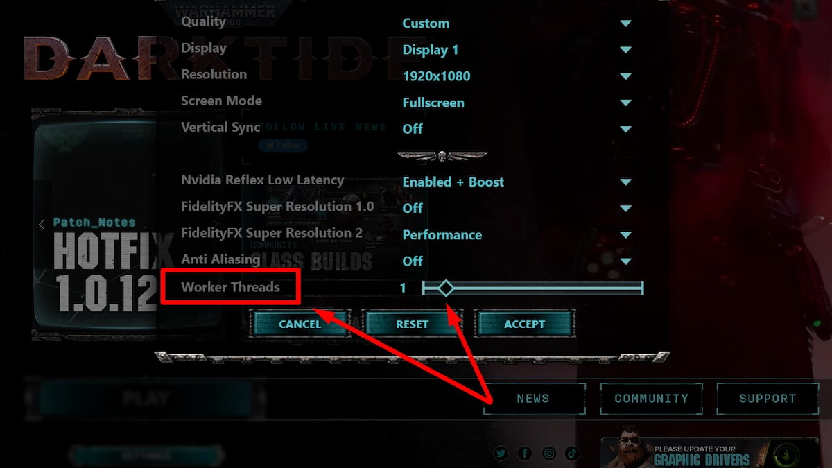 How to Change the Worker Threads in Warhammer 40k Darktide | Pro Game ...
