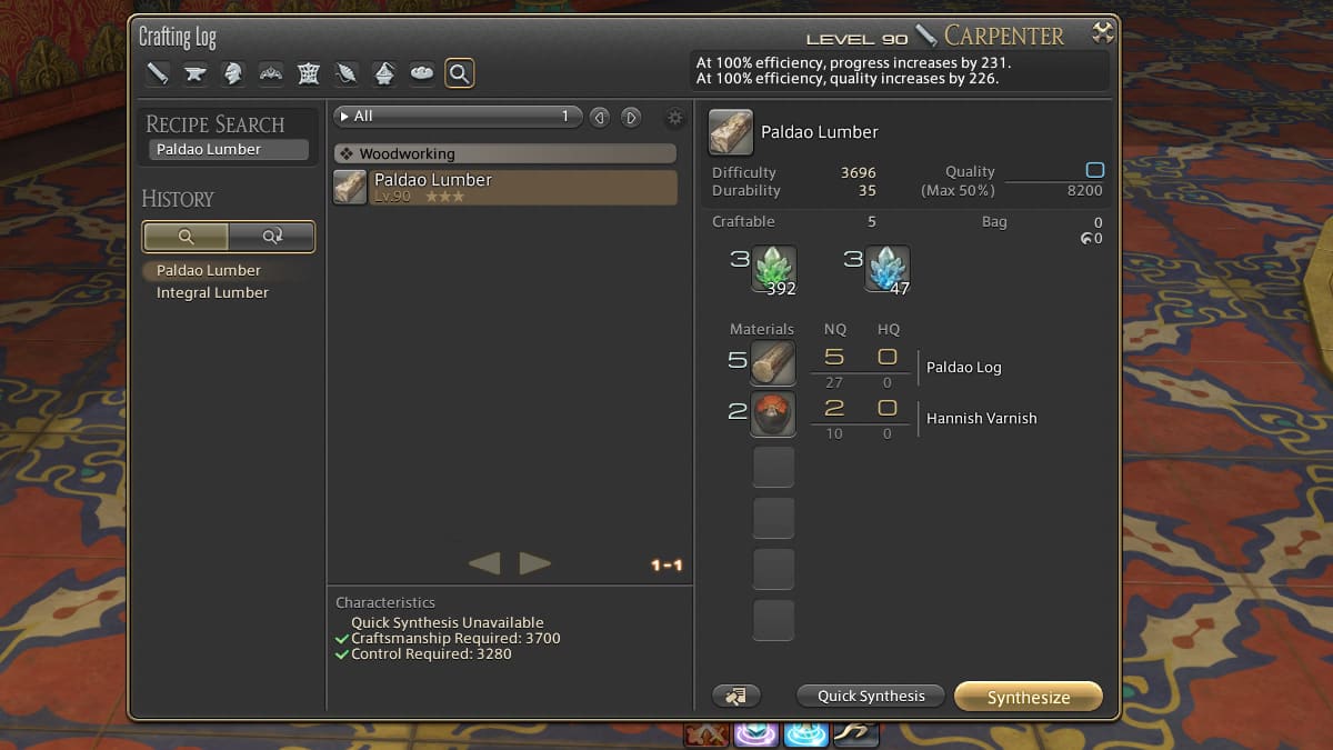 How to get Paldao Lumber and Logs in Final Fantasy XIV | Pro Game Guides