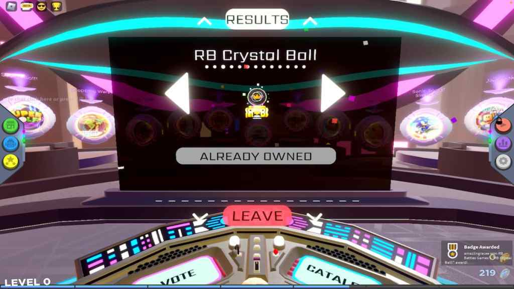 How to get the RB Crystal Ball and RBB Chain in RB Battles - Roblox ...