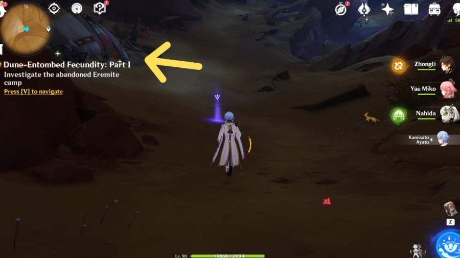 Genshin Impact Dune-Entombed Fecundity Part I World Quest guide – The ...