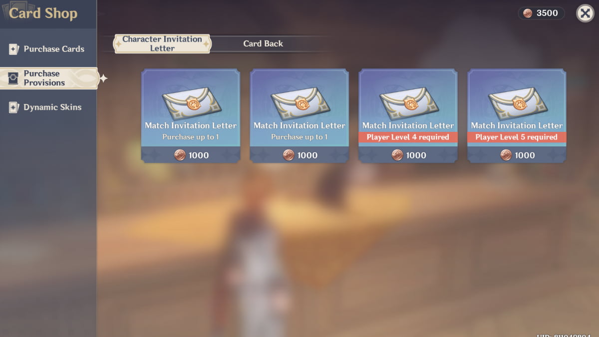 How to get Match Invitation Letter in Genshin Impact Genius Invokation ...