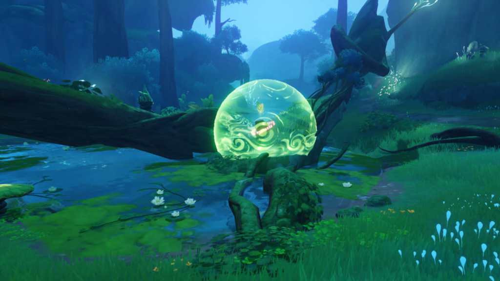 How to solve the Yasna Monument Dendro Barrier puzzle in Genshin Impact ...