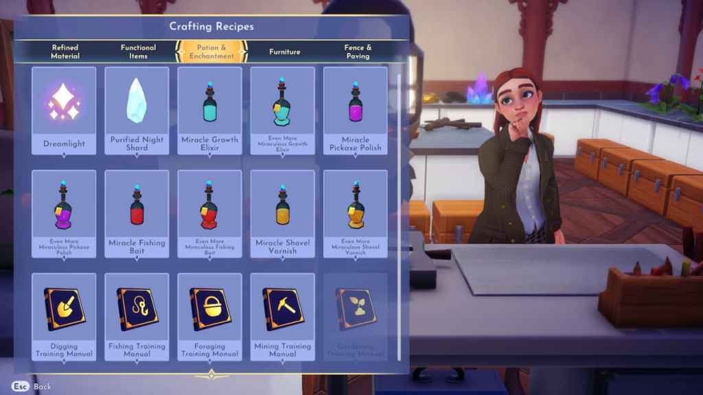 How to make all Training Manuals in Disney Dreamlight Valley | Pro Game ...