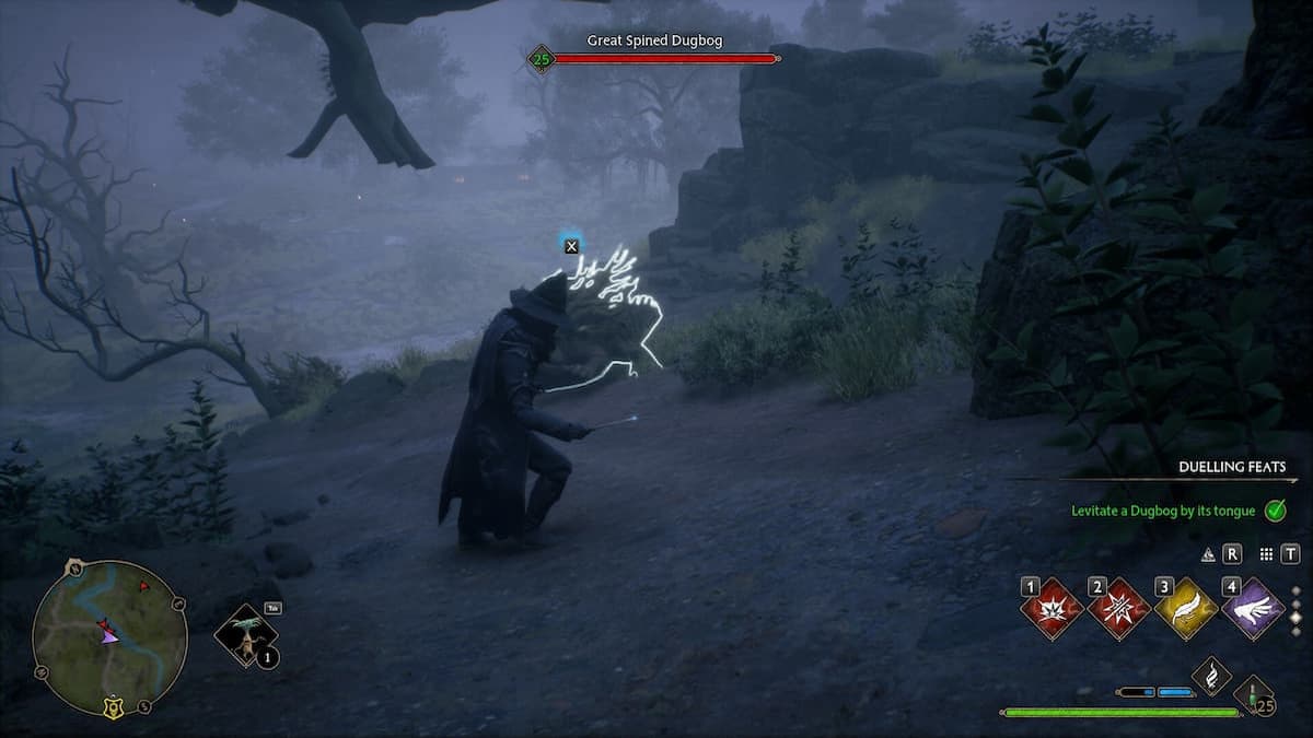 How to Levitate a Dugbog by its tongue in Hogwarts Legacy (Dueling Feat ...