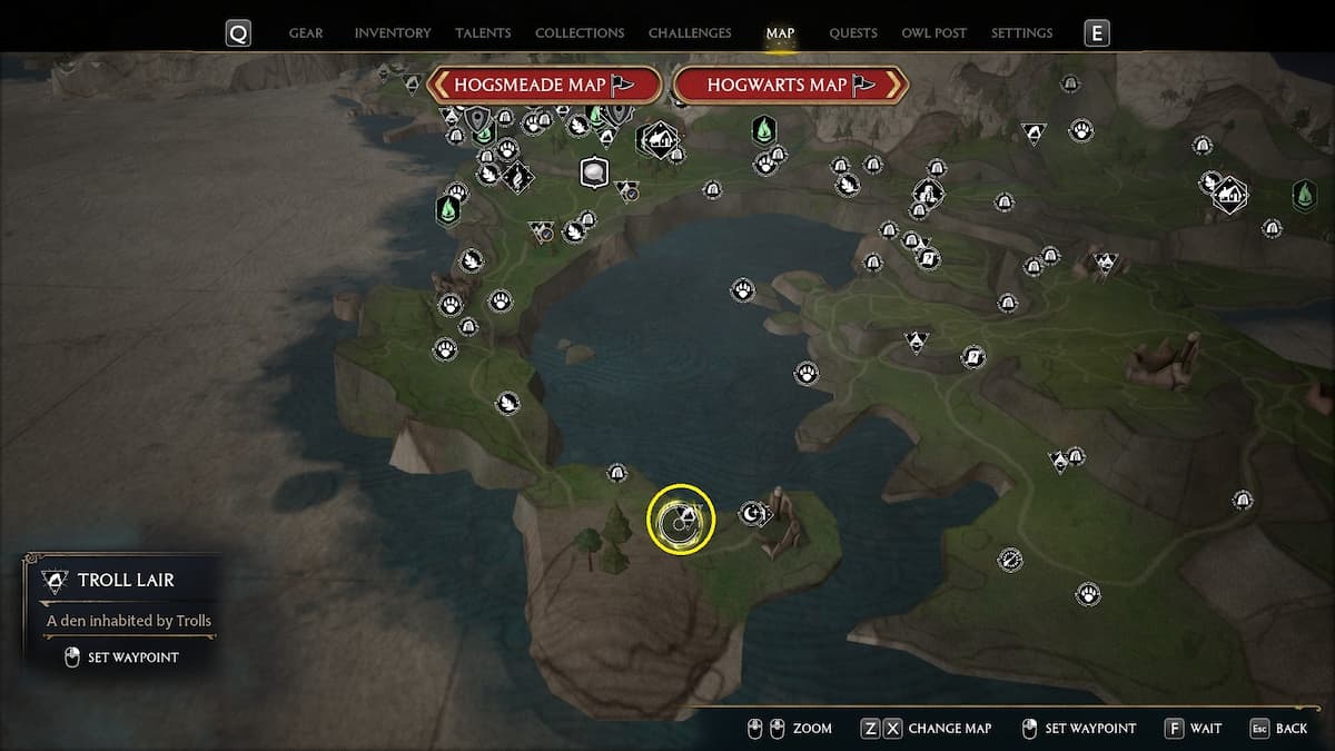 Where to find Trolls in Hogwarts Legacy (Map) | Pro Game Guides