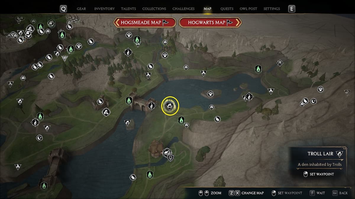 Where to find Trolls in Hogwarts Legacy (Map) | Pro Game Guides