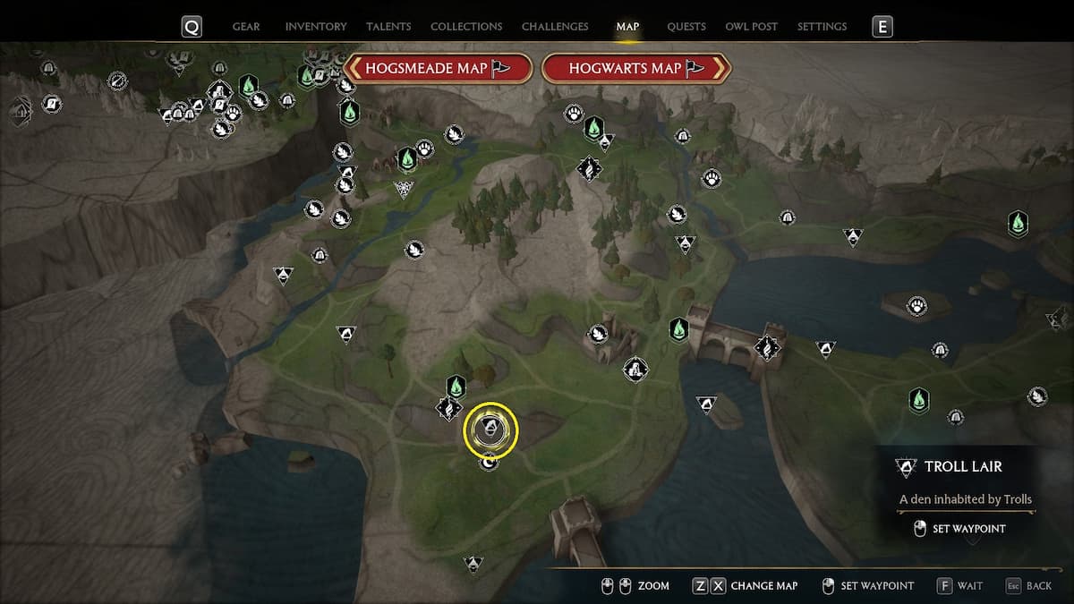 Where to find Trolls in Hogwarts Legacy (Map) | Pro Game Guides