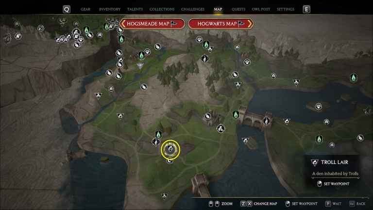 Where to find Trolls in Hogwarts Legacy (Map) | Pro Game Guides