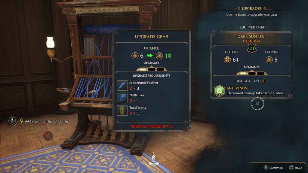 How to upgrade gear in Hogwarts Legacy - Enchanted Loom Guide | Pro Game Guides