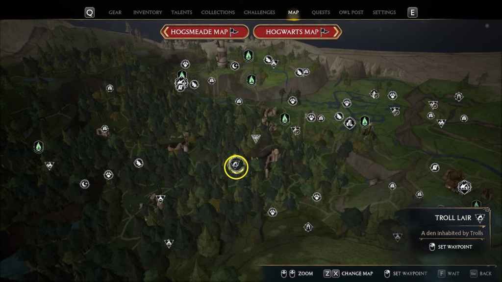 Where to find Trolls in Hogwarts Legacy (Map) | Pro Game Guides