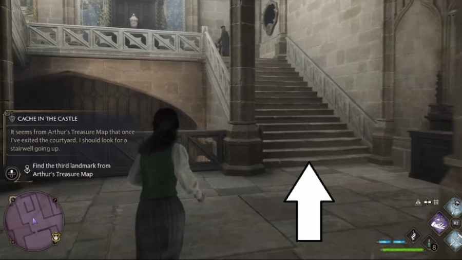 Hogwarts Legacy - Cache in the Castle Treasure Location | Pro Game Guides