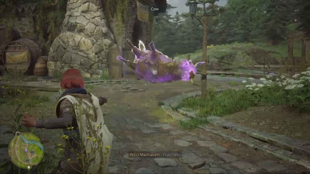 How to flip a cow with Flipendo 10 times in Hogwarts Legacy (Spilled ...