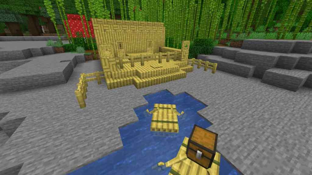 Minecraft 1.20 Dev Diary explores hanging signs, functional bookshelves, bamboo blocks, and ...