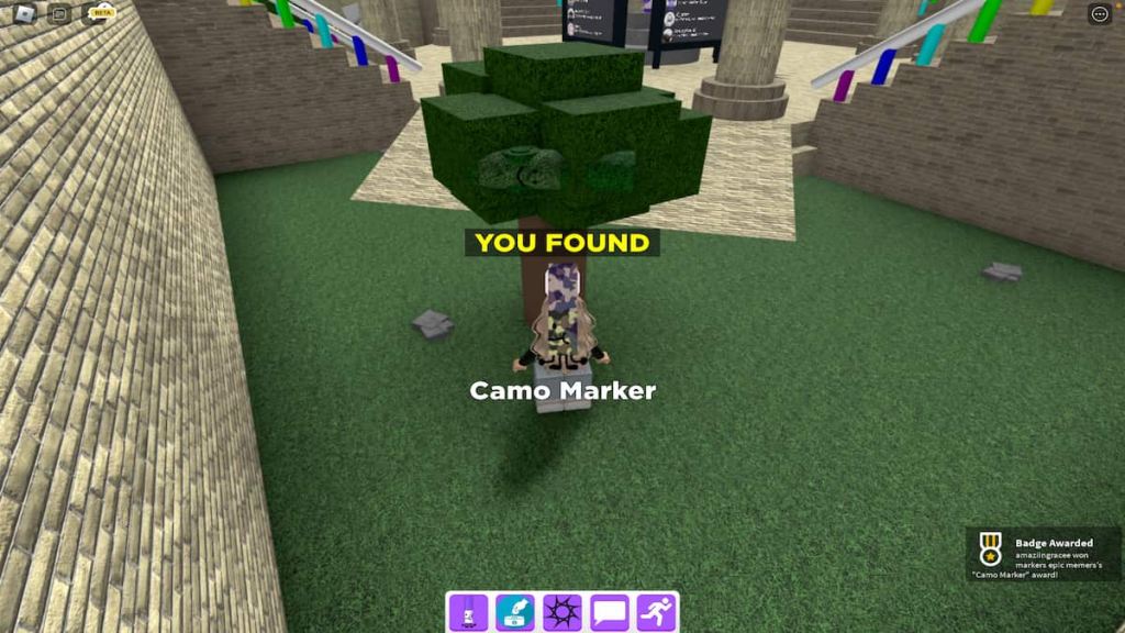 How to get the Camo Marker in Find the Markers - Roblox | Pro Game Guides