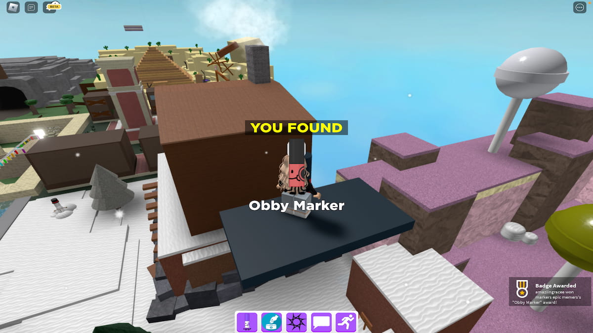 How to get the Obby Marker in Find the Markers - Roblox | Pro Game Guides