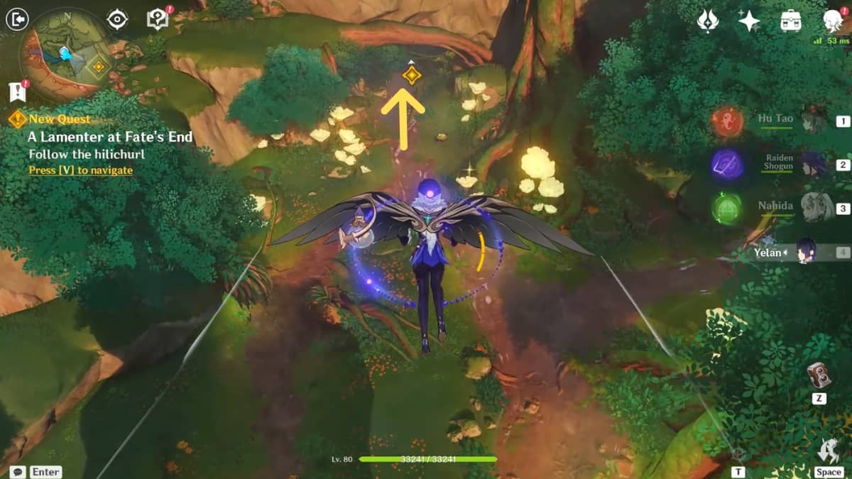 Genshin Impact A Lamenter at Fate's End Unknown Sanctuary walkthrough ...