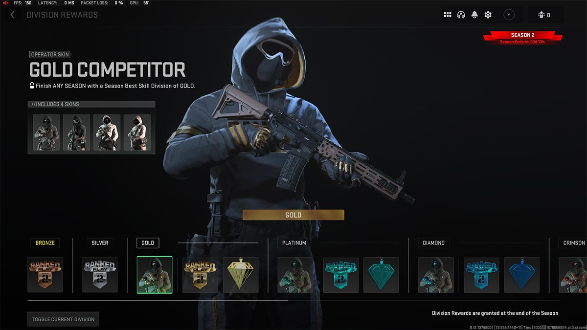 How to get Ranked Play Skins in MW2