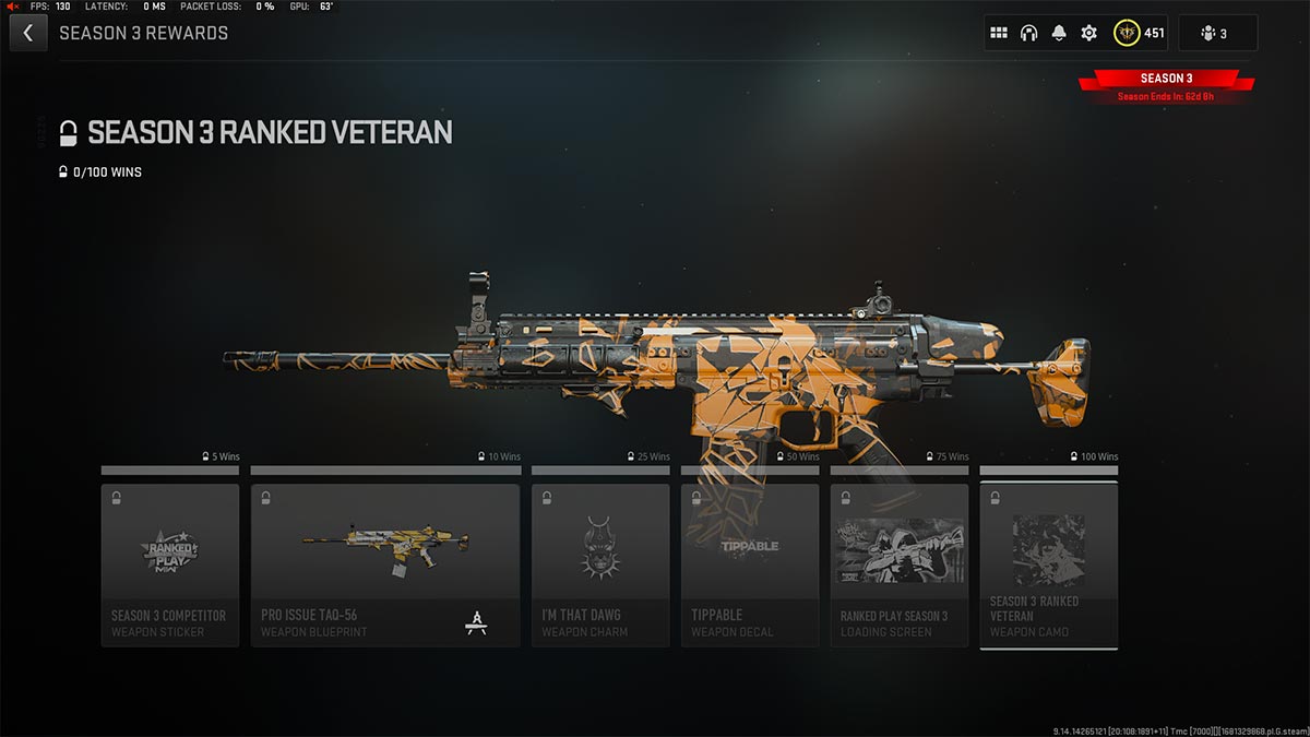 All Ranked Play Rewards in Modern Warfare 2 Season 3 | Pro Game Guides