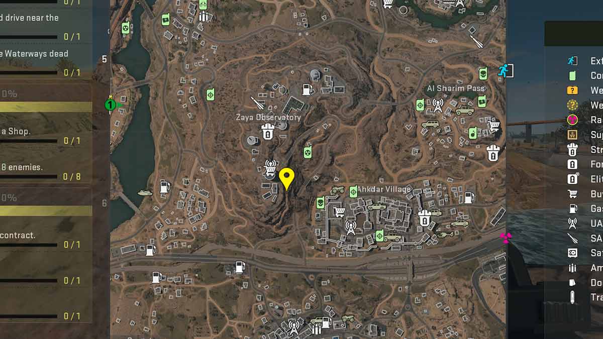 Car Crash Site near Observatory & Waterways Dead Drop Locations (DMZ ...