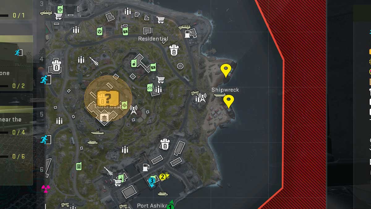 DMZ Unknown Shipping mission - Contraband Packages Locations (Map ...