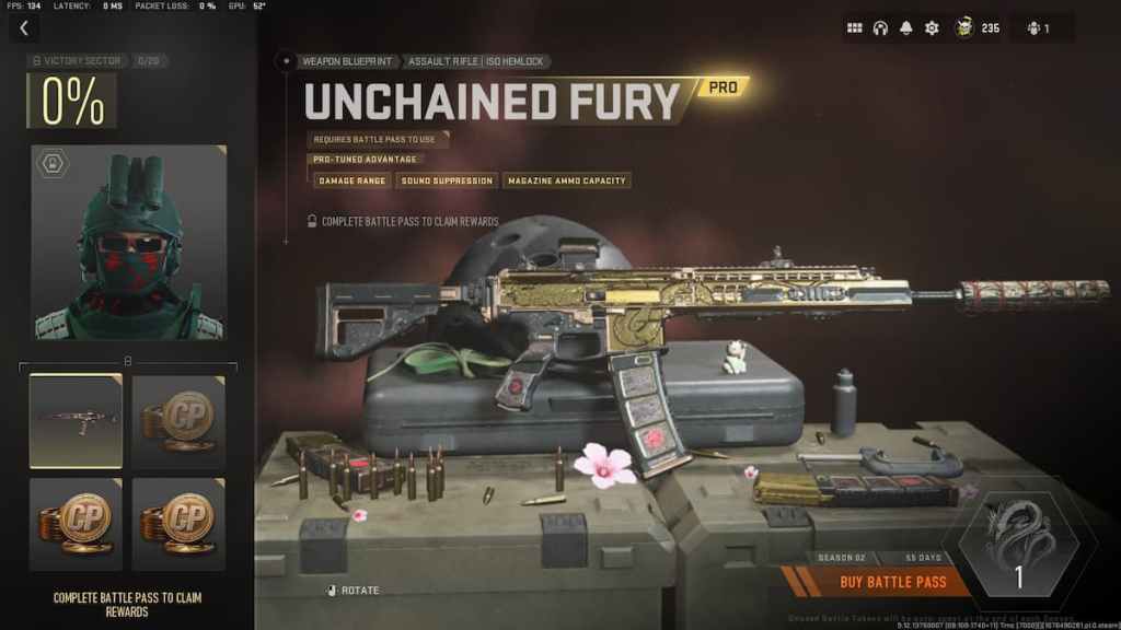 How to unlock the Unchained Fury Weapon Blueprint in CoD MW2 and ...