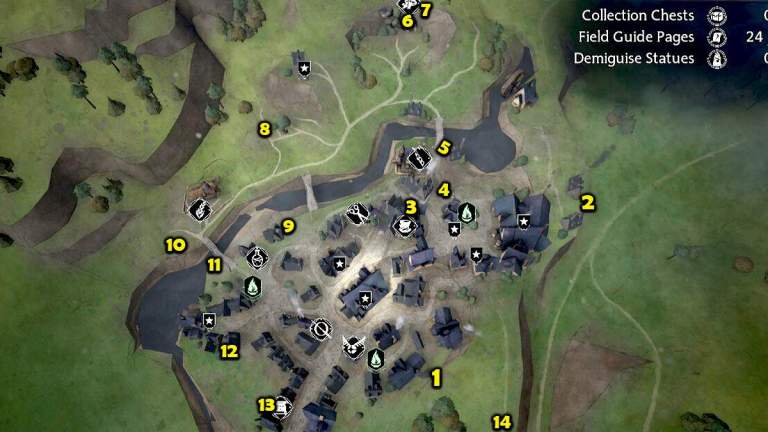 All Eye Chest locations in Hogsmeade in Hogwarts Legacy | Pro Game Guides