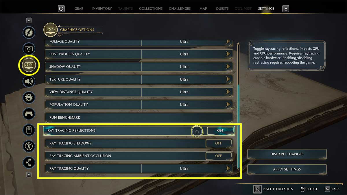 How to turn on/off raytracing in Hogwarts Legacy | Pro Game Guides