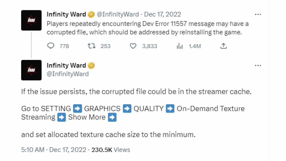 How to fix Dev Error 11557 in MW2 & Warzone 2 | Pro Game Guides