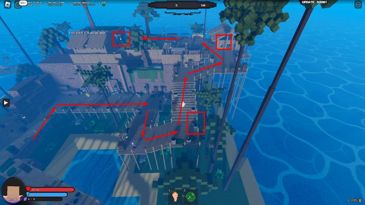 All Log Pose locations in Pixel Piece - Roblox | Pro Game Guides