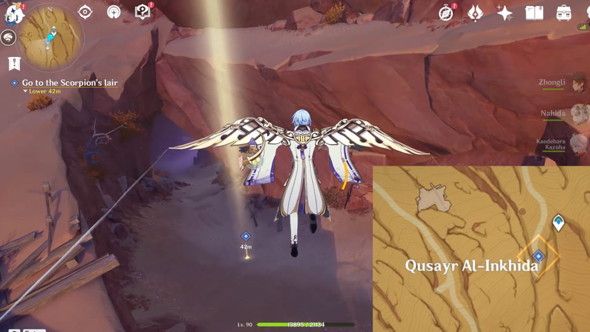 Genshin Impact "The Falcon's Hunt" World Quest guide | Pro Game Guides