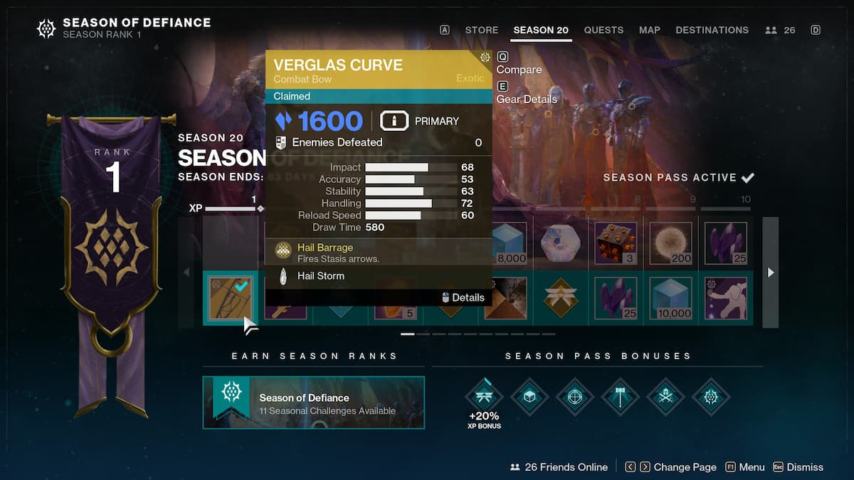 Destiny 2 Verglas Curve Exotic Bow - Perks and How To Get | Pro Game Guides