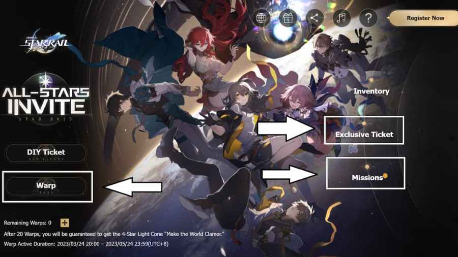 How to participate in the All-Stars Invite Web Event in Honkai: Star ...