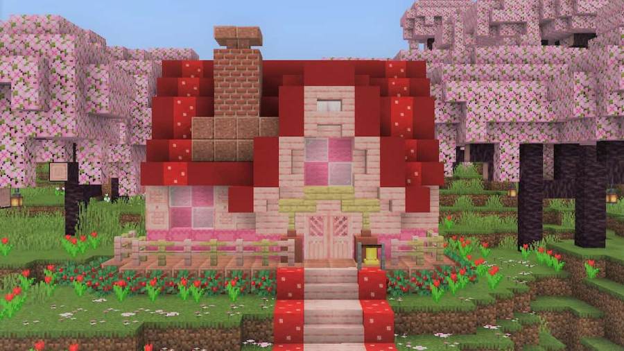 12 Best Cherry Blossom Tree wood builds for Minecraft 1.20 | Pro Game ...