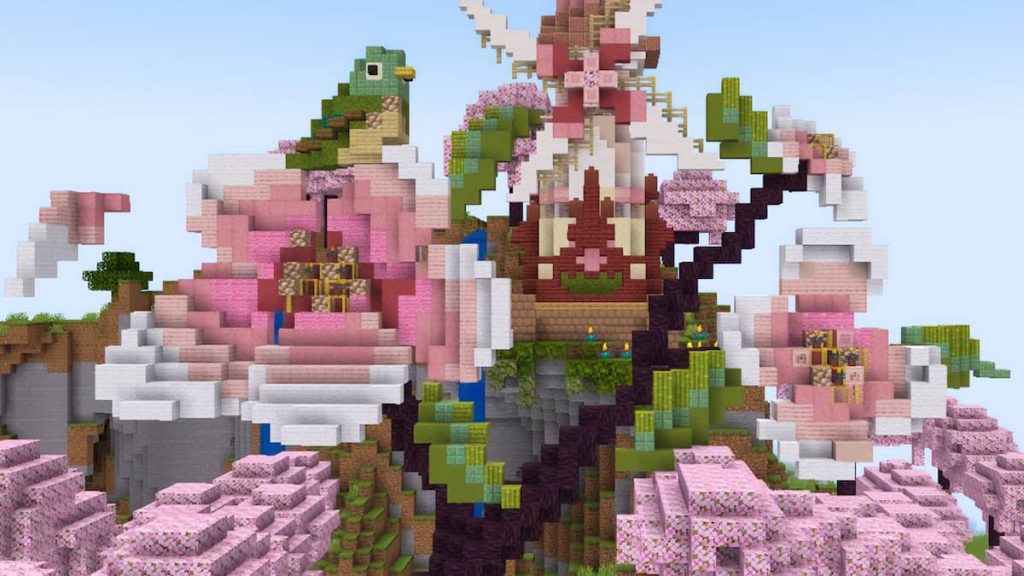 12 Best Cherry Blossom Tree wood builds for Minecraft 1.20 | Pro Game ...