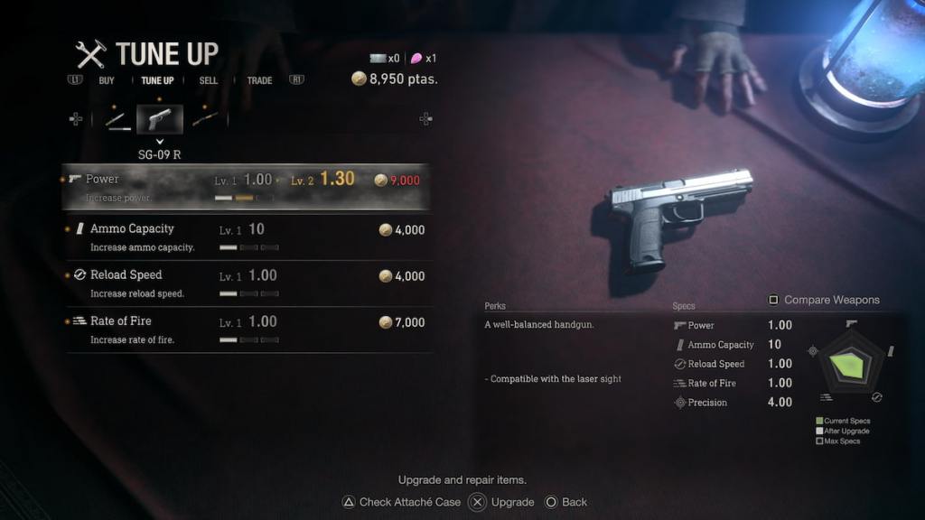 Comparison of SG-09 and Punisher in Resident Evil 4 Remake | Pro Game ...