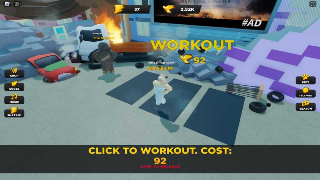 How to get all free items in Strongman Simulator (Shazam! Fury of the ...