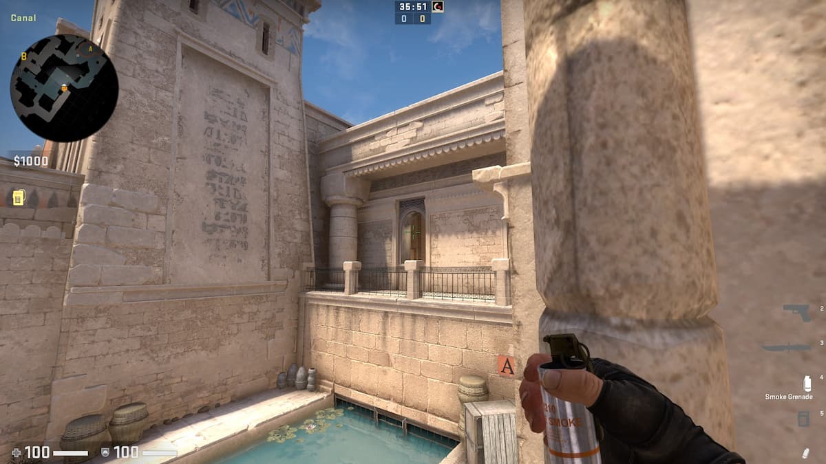 Best Smoke Spots on Anubis in CS: GO | Pro Game Guides