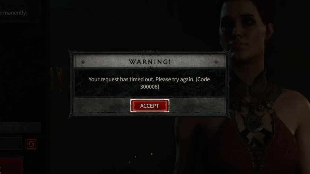 How to fix 'your request has timed out' error code 300008 in Diablo 4 ...